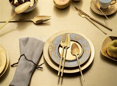 Herdmar Stick 24pc Gold Luxury Flatware Da Rocha