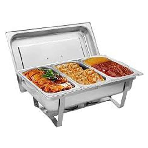 Jual Chafing Dish 11 Liter I Prasmanan Set I Pemanas Segi Stainless I