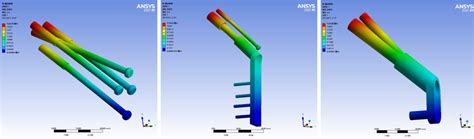 Deformation Images In The Internal Fixation Devices Of The Three Models