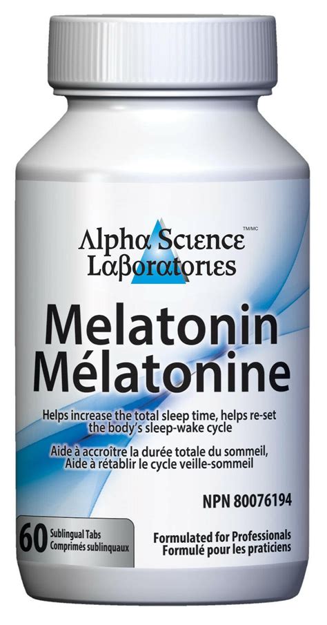 Alpha Science Lab Melatonin 60 Subling Tab