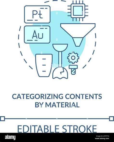 Categorizing Contents By Material Concept Icon Stock Vector Image And Art
