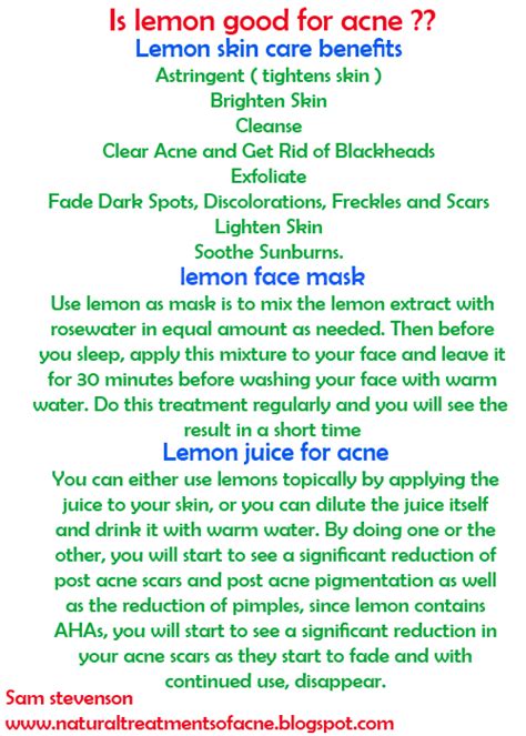 Is Lemon Good For Acne Some Facts About This