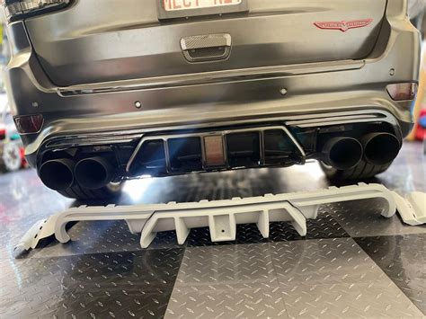 Jeep Grand Cherokee Rear Diffuser Bumper Trackhawk Srt 2021 2023 New
