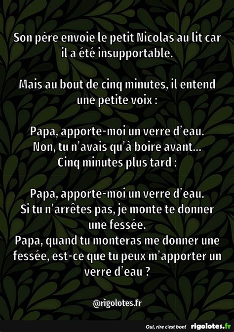Son père envoie le petit Nicolas au lit car il a été insupportable