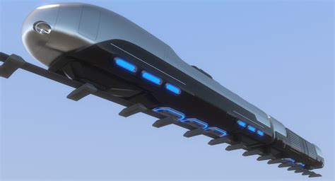 Sci Fi Hover Train Concept 3d Model 99 Obj Max Free3d