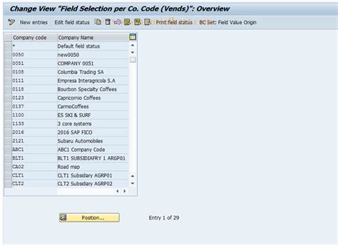 OB SAP Tcode C FI Maintain Table T K Transaction Code
