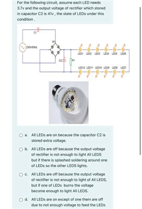 Solved For The Following Circuit Assume Each LED Needs 3 7v Chegg