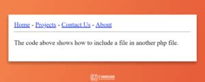 File Inclusion In Php With Program Examples