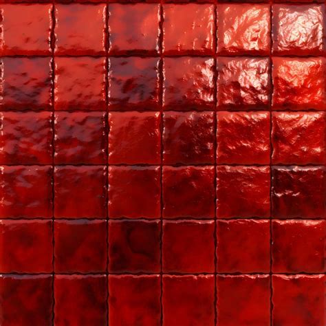 Premium AI Image Seamless Texture Pattern Of Red Tiles