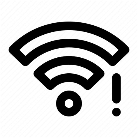 Alert Connection Notification Problem Signal Wifi Wireless Icon