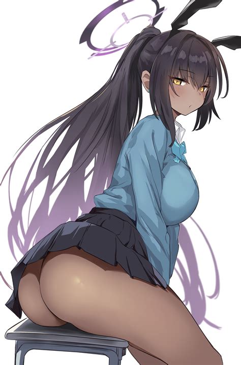 Rule 34 Ass Blue Archive Bottomless Cleaning And Clearing Blue Archive From Behind Karin Blue