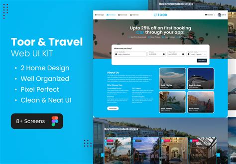 Tour Travel Booking Web Template Figma Community