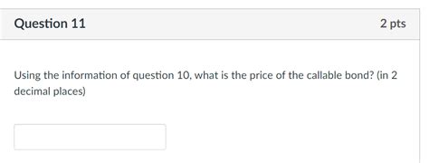 Solved Question 10 2 Pts Given The Following Information Chegg Com