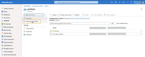 Setting Azure Blob Storage Permissions Docs
