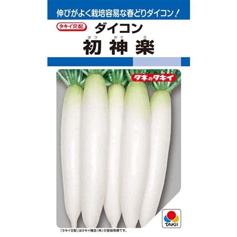 春〜夏どりダイコン 種 『初神楽』 Ada08r タキイ種苗2dl Tki 296 2 種兵ネットショッピング 通販