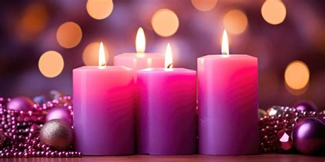 Premium Ai Image Advent Candles In Church Symbolic Four Candles With