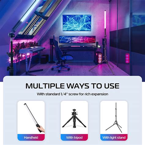 Ulanzi VL119 RGB Handheld LED Light Wand Video Stick with Rechargeable
