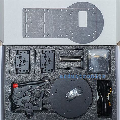 ชดโครงแขนกลหนยนต Arm Robot DOF Arduino สดำ โลหะ Arduino Raspberry Pi NodeMCU IoT