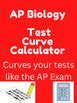 AP Biology Test Curve Calculator By Science Short Stop TPT