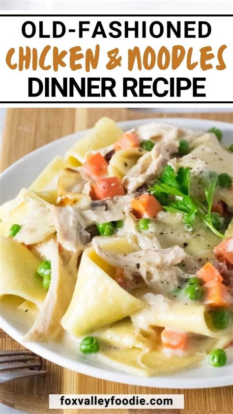 Old Fashioned Chicken And Noodles Dinner Recipe Chicken And Egg Noodles