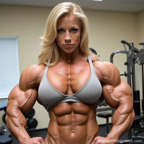 Jaden The Blonde 2 Year Old Bodybuilder With Her Large Veiny Biceps And