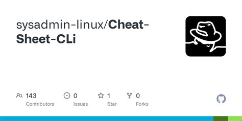 github sysadmin linux cheat sheet cli