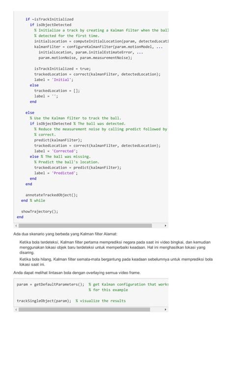 Using Kalman Filter For Object Tracking Matlab Simulink Example PDF