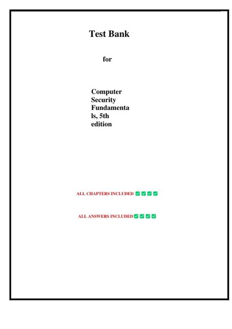 Test Bank Computer Science An Overview 13th Edition By Glenn Brookshear All Chapters