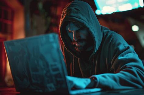 Hacker Coding Virus Ransomware Using Laptop Cyber Attack System