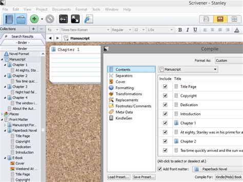 html contents tab missing scrivener for windows literature