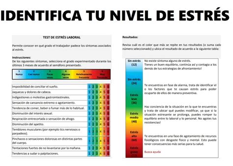 Escala De Nivel De Estrés 1 10 Escala Horizontal De Medición Del