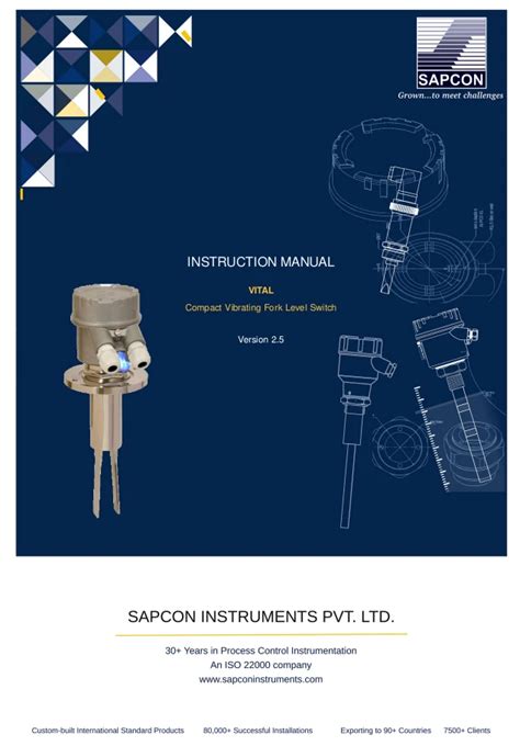Vital Vibrating Fork Level Switch For Solids
