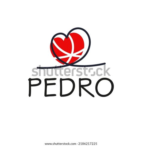 Pedro Calligraphy Name Vector Illustration Stock Vector Royalty Free