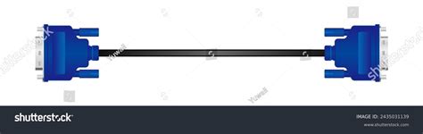측면 방향 변환 케이블 Analog Rgb 스톡 벡터 로열티 프리 2435031139 Shutterstock