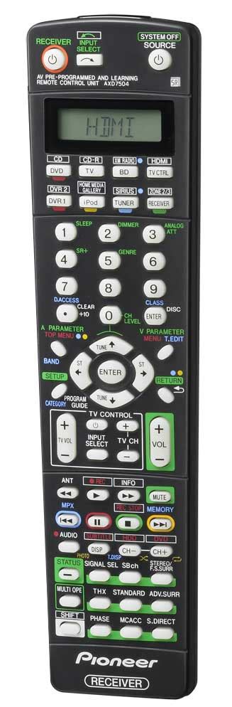 Pioneer VSX TXH AXD Learning Remote Control Audioholics