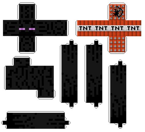 Minecraft 1° Papercraft Enderman Youtube