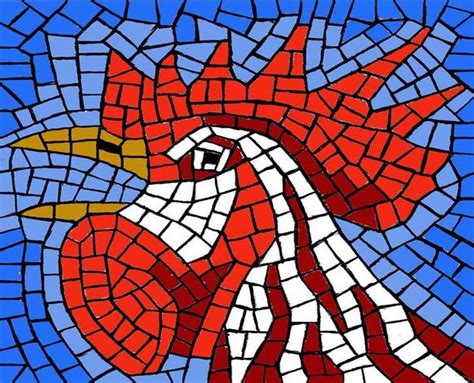 Нарисованные витражи цветными карандашами и красками