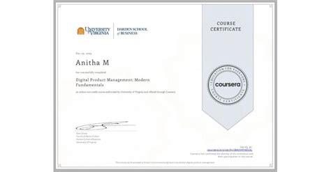 Anitha M On Linkedin I Recently Completed The Digital Product Management Modern Fundamentals