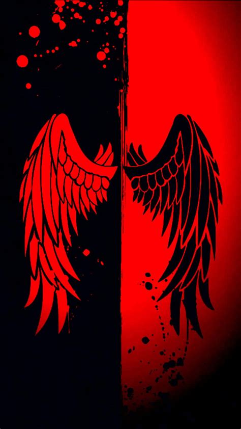 Half Angel Half Demon Wings