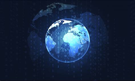 Conexión De Red Global Vector Premium