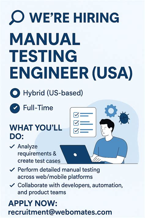 Manualtesting Hybridjobs Qaengineer Softwaretesting Hiringnow Techjobsusa Webomates
