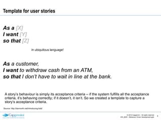 Bdd Behaviour Driven Development PPT