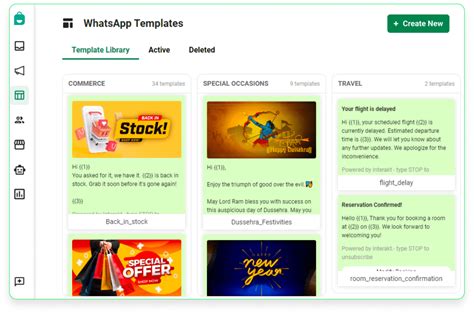 access ready to use templates with whatsapp notification library interakt