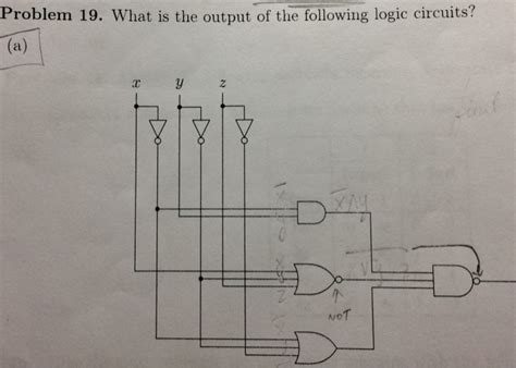 Solved Problem 19 What Is The Output Of The Following Logic Chegg