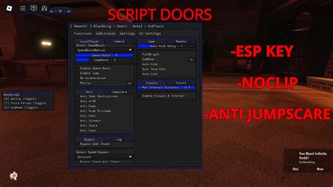 New Best Doors Script Roblox Anti Rush And Key Esp Youtube