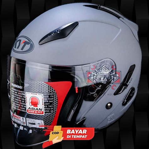 Jual HELM KYT GALAXY SLIDE FLAT R SOLID MATT GORILLA DOUBLE VISOR Shopee Indonesia