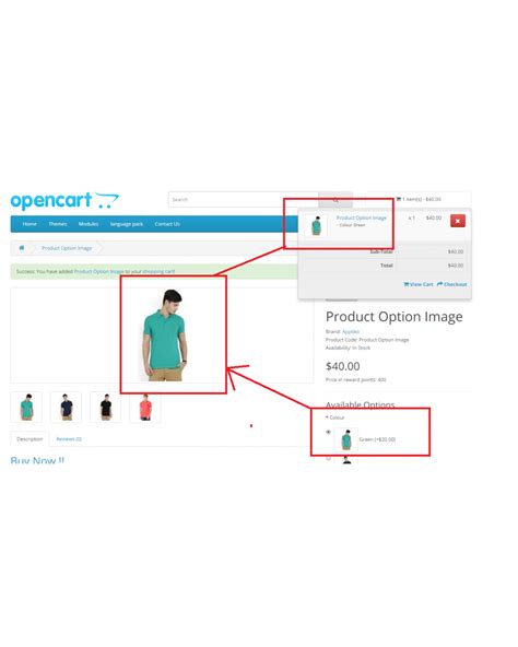 Opencart Extension Product Option Change Image Change Codeison