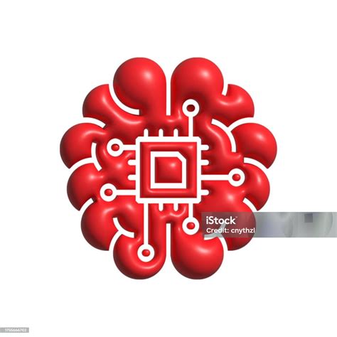3d 현실적인 인공 지능 아이콘입니다 흰색에 고립된 3d 아이콘입니다 0명에 대한 스톡 사진 및 기타 이미지 0명 3차원 형태 가상현실 Istock