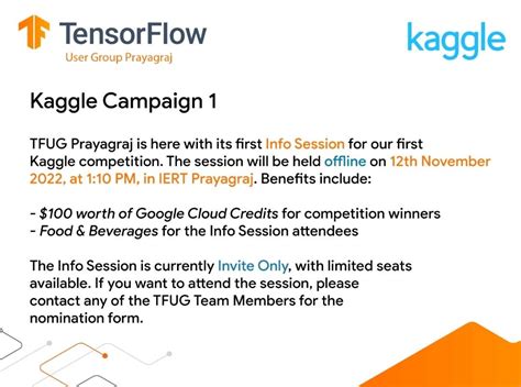 tfug prayagraj on linkedin tfug tensorflow kaggle iert