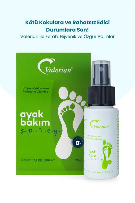 Valerian 3lü Ayak Bakım Seti Ferahlık Nem Ve Hijyen Desteği Valerian Cosmetic